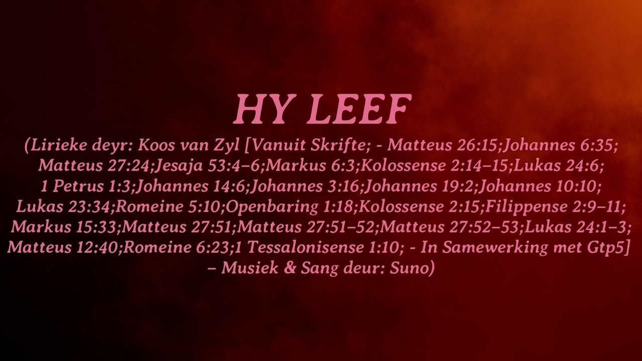 Hy Leef - YouTube