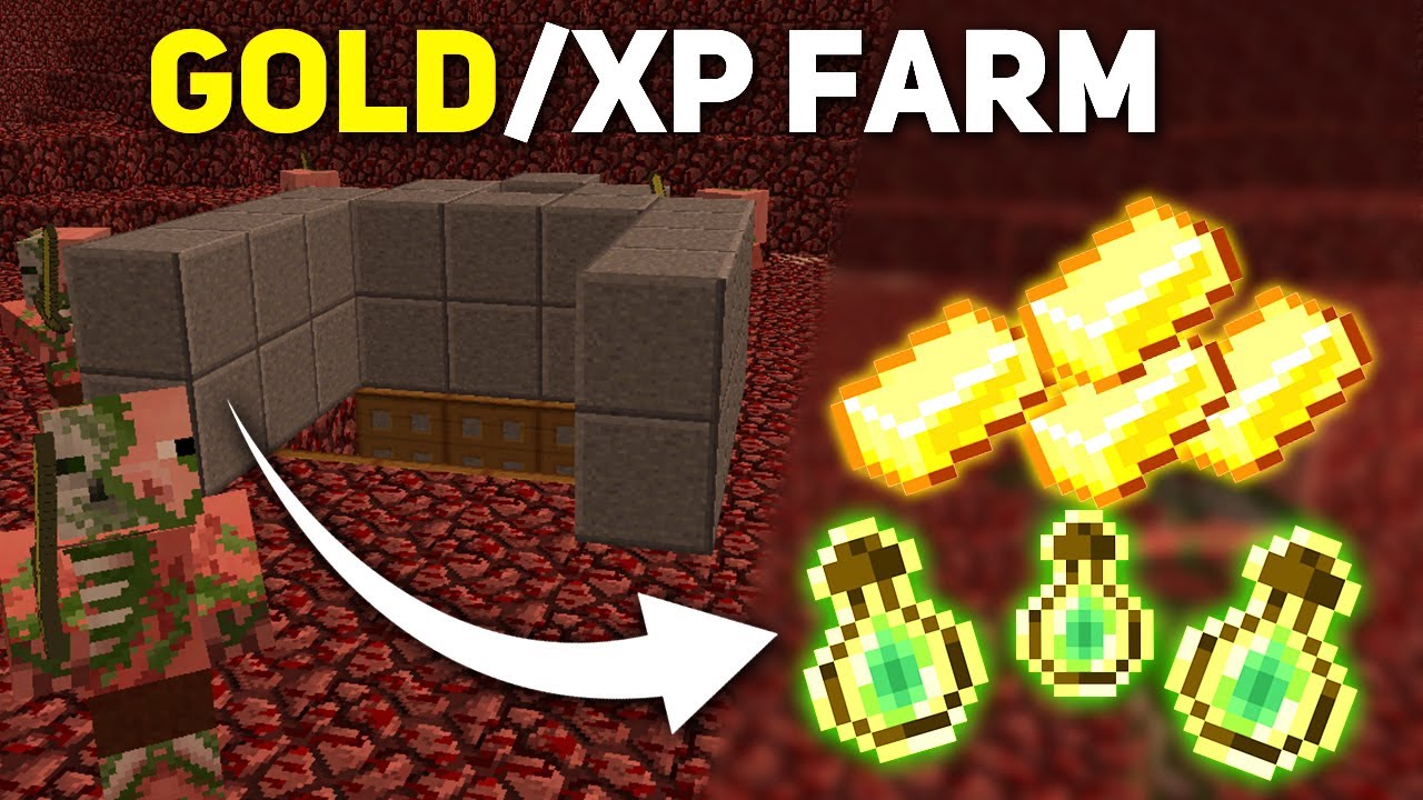 easy xp/gold farm minecraft 1.17 - YouTube