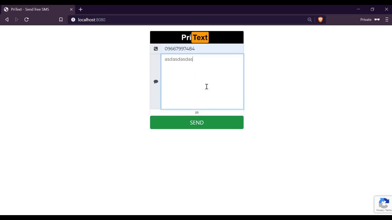 PriText - Send Free SMS (Philippines) Video Demo - YouTube