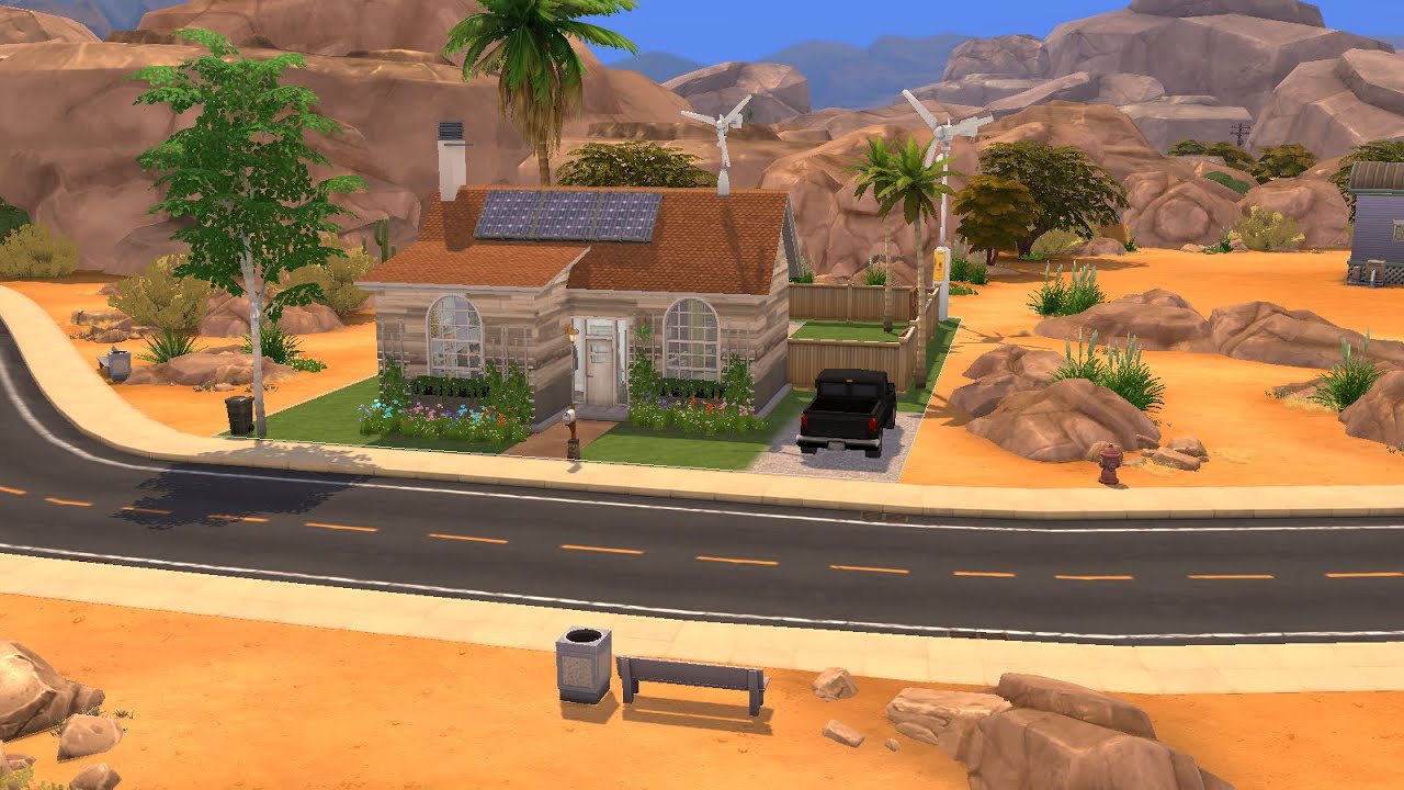 Oasis Springs Base game home renovation | The Sims 4 Speedbuild No Cc ...