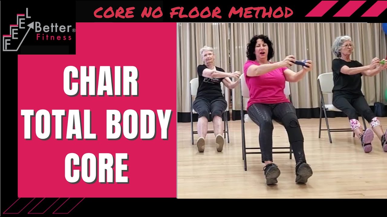 Total Body Workout with Weight in a Chair - Core No Floor Method - YouTube