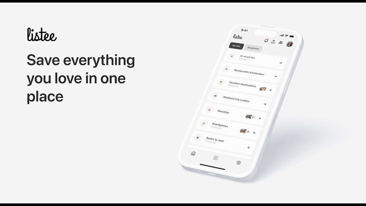 Listee: save everything you love in one place - YouTube