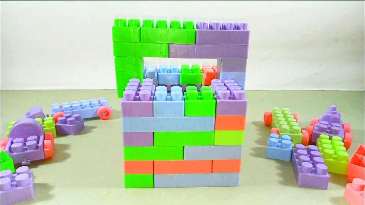 Satisfying DIY Bucket Blocks |ASMR Block Building Video |Lego Blocks ...