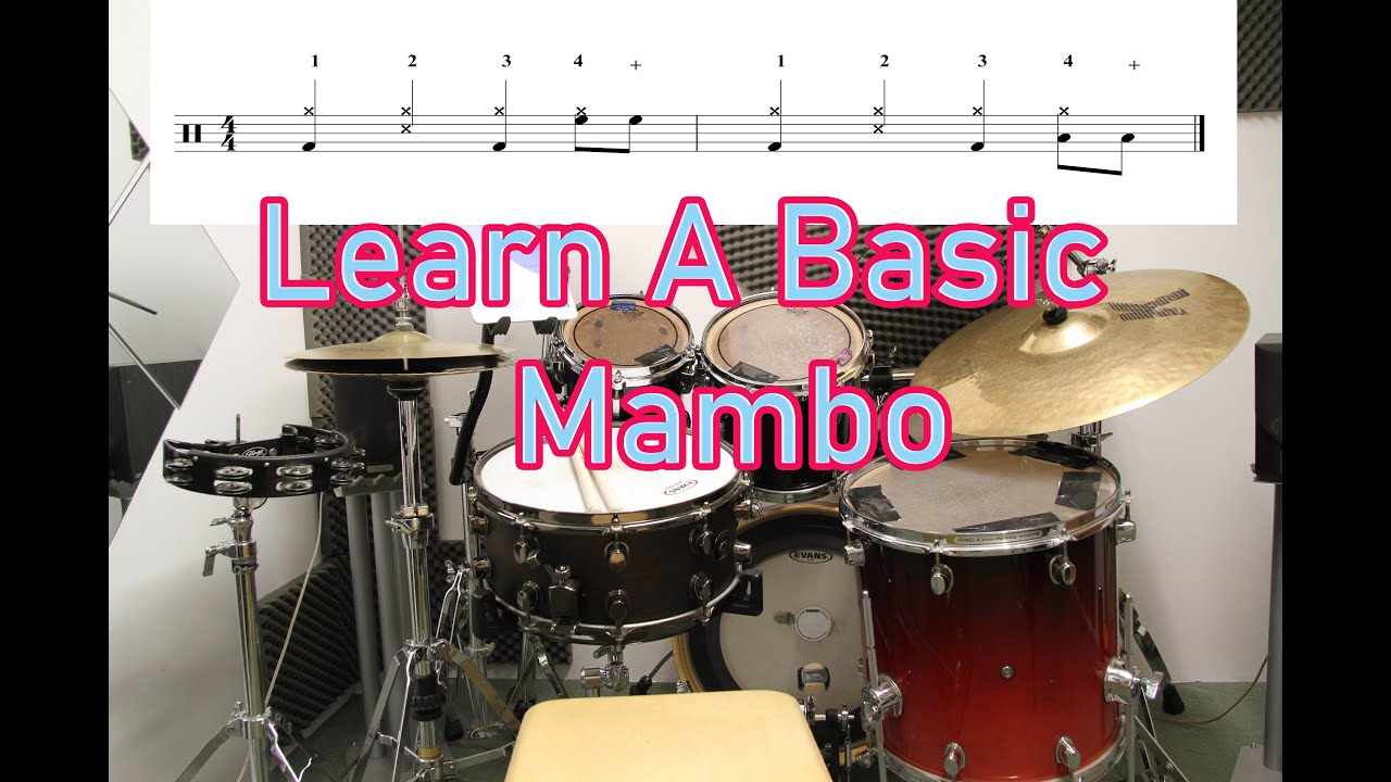 Learn A Basic Mambo Drum Tutorial Lesson - YouTube