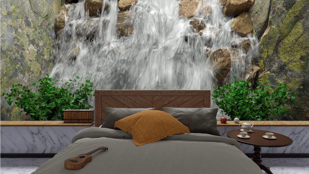 Waterfall Sounds for Sleep | For sleeping, studying | 8Hours - YouTube