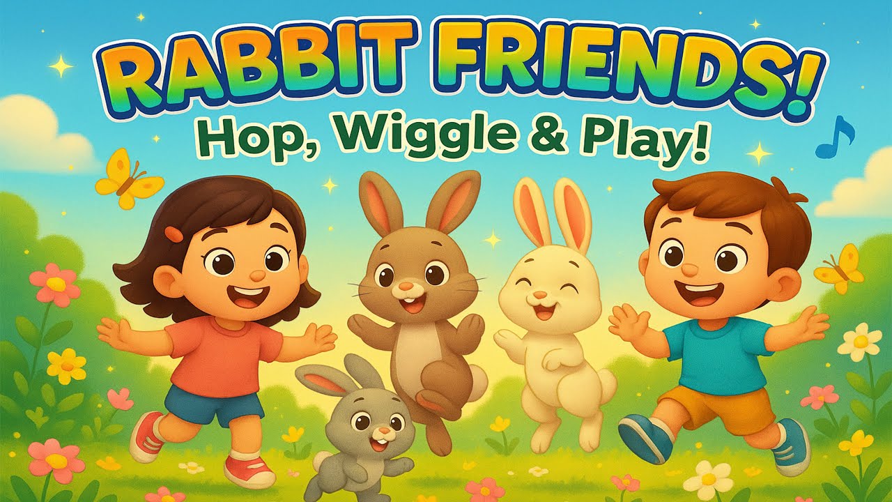 🐰 Rabbit Friends, Hop With Me! | Cute Friendship Song for Kids 🌸 | The ...