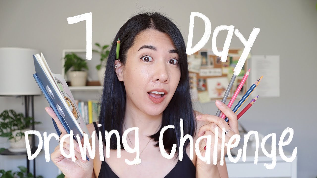 7-Day Drawing Challenge with Colored Pencils - YouTube