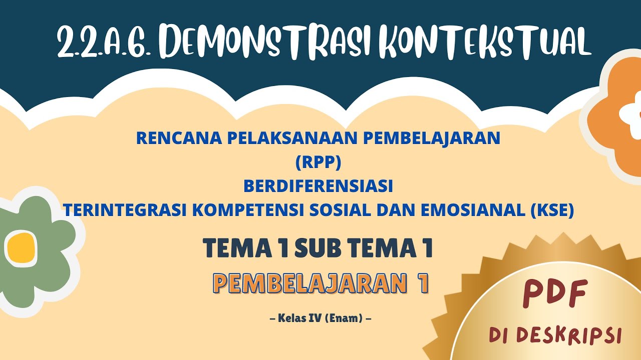 Demonstrasi Kontekstual Modul 2.2 | RPP KSE Berdiferensiasi - YouTube
