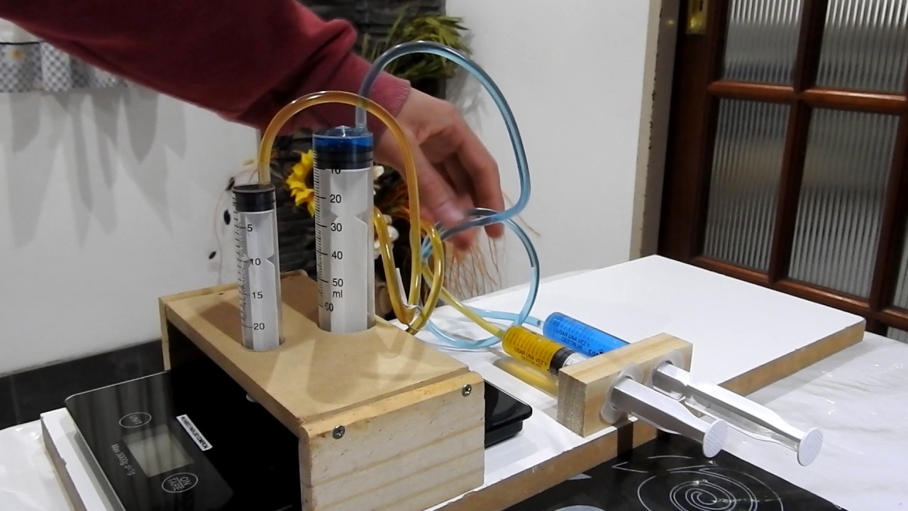 Demostración del Principio de Pascal con jeringas - YouTube
