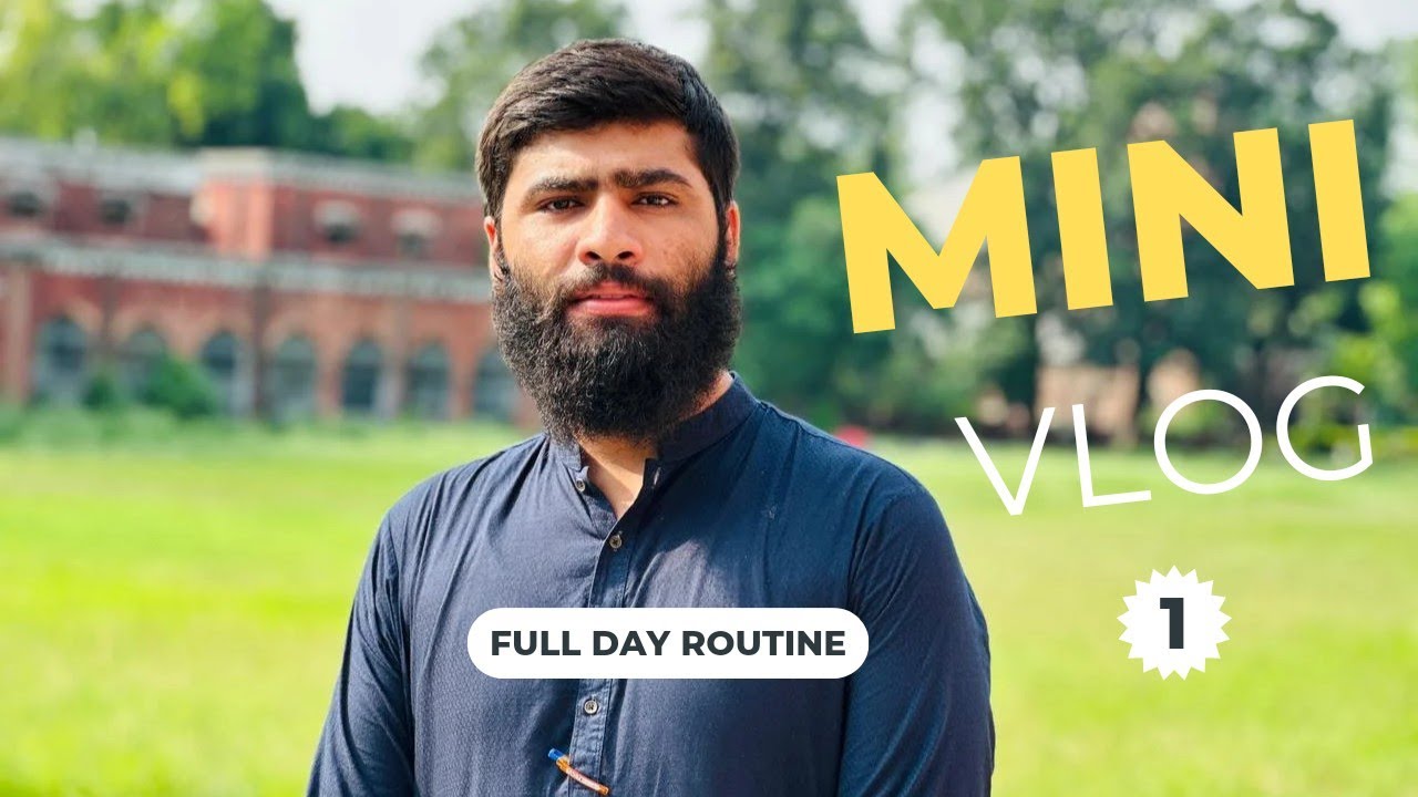 First Mini Vlog || Full Day Routine || Hamza Faiz Vlogs #sialkot - YouTube