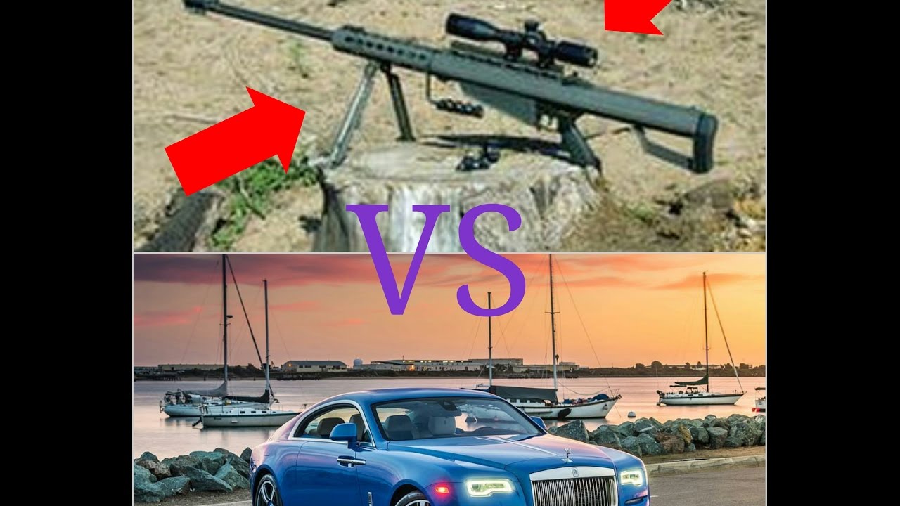 BARRET 50 CAL VS CAR &MORE - YouTube