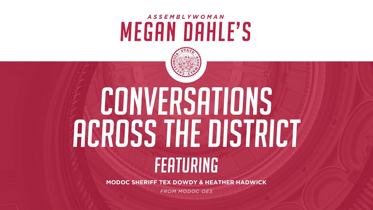 Assemblywoman Dahle speaks with Modoc Sheriff Tex Dowdy and OES Deputy ...