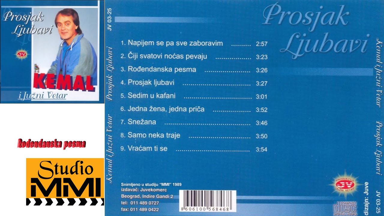 Kemal Malovcic i Juzni Vetar - Rodjendanska pesma (Audio 1989) - YouTube
