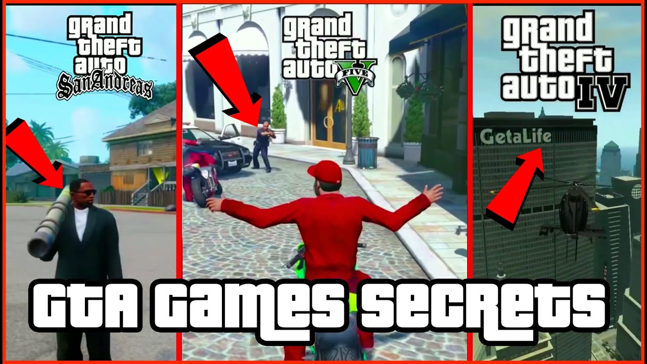 GTA GAMES SECRETS PART 1 - YouTube