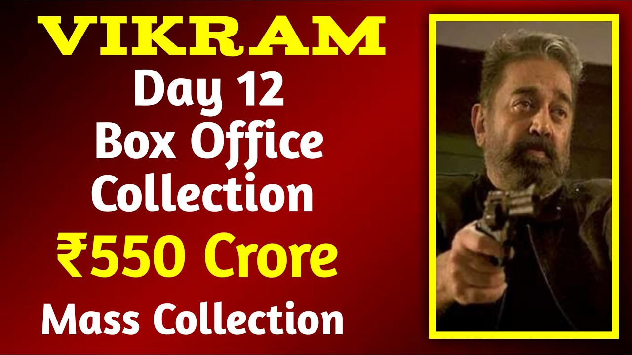 Vikram Day 12 Box Office Collection | Vikram World Wide Box Office ...