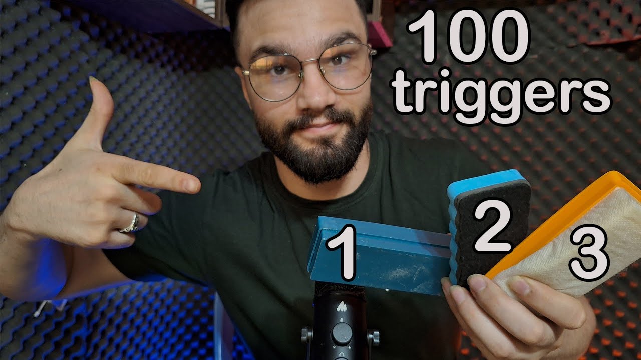 ASMR 100 triggers in 11 minutes to relax you - YouTube