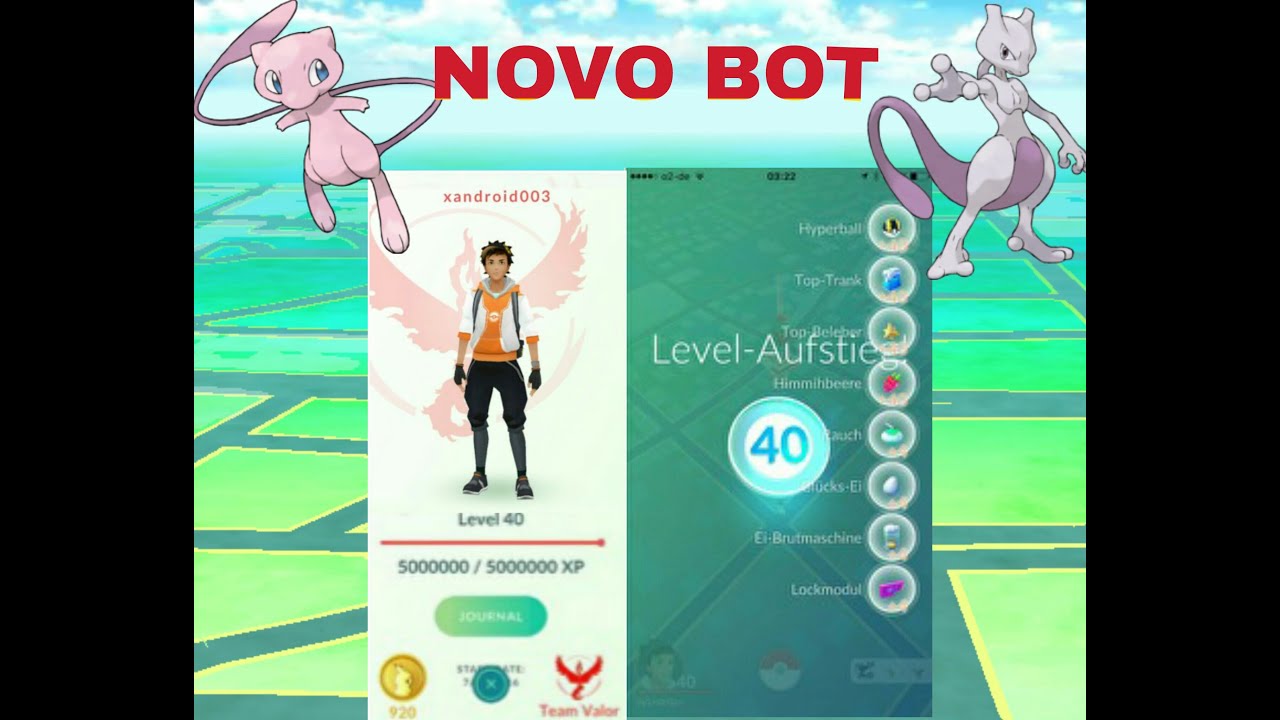 NOVO BOT! CAPTURAR LENDARIOS MEW E MEWTHO #SEM ROOT - YouTube