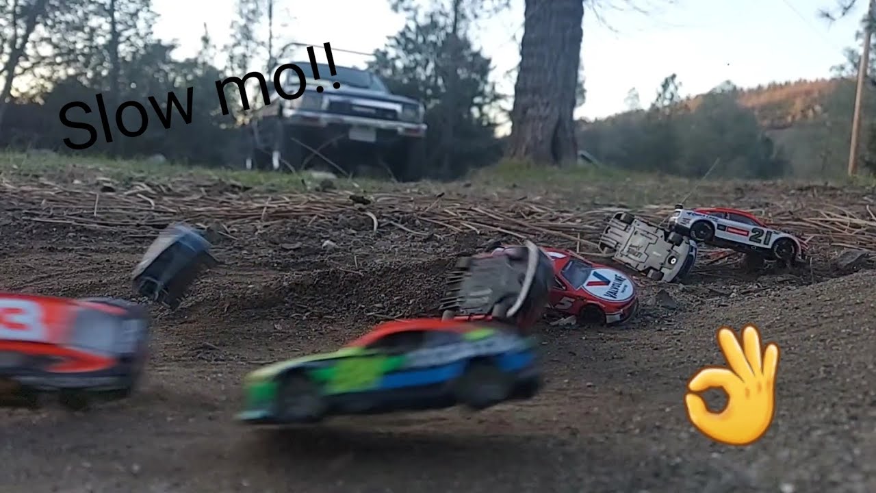 Slow-Mo Nascar Crashes | Slow-Mo - YouTube