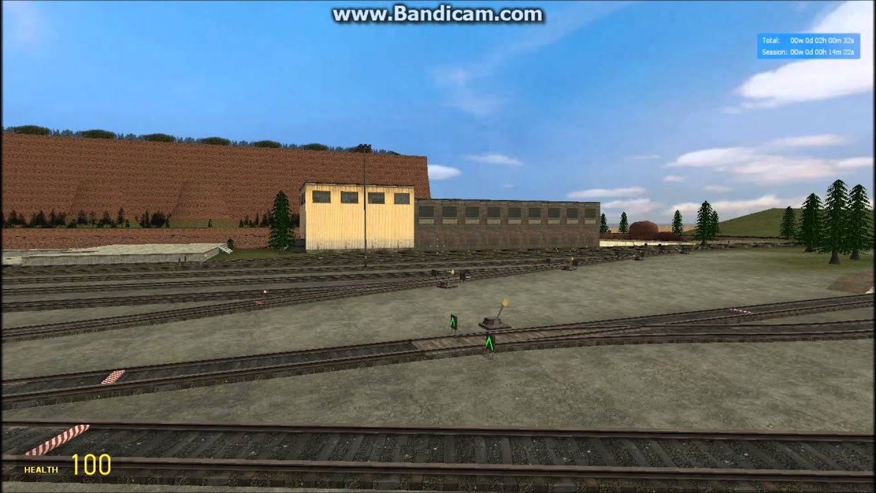 Gmod Train and car Fun! Racing! - YouTube