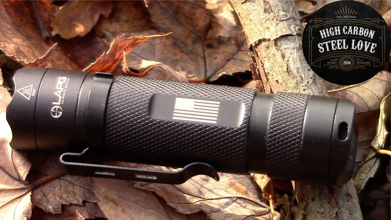 The LA Police Gear Operator EDC 330 Lumen Flashlight - YouTube