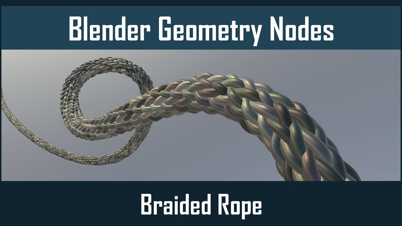 Braided Curves - Blender Geometry Nodes - YouTube