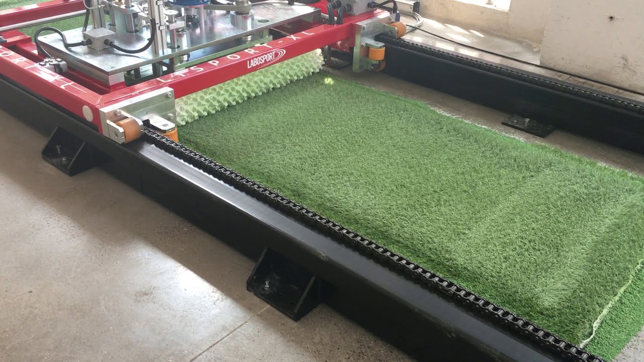 Abrasion test for artificial turf ## WMGrass - YouTube