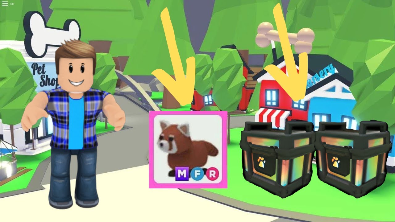 Je Fais Un Red Panda Méga Néon Sur Adopt Me + Ouverture De 2 RGB Box ...