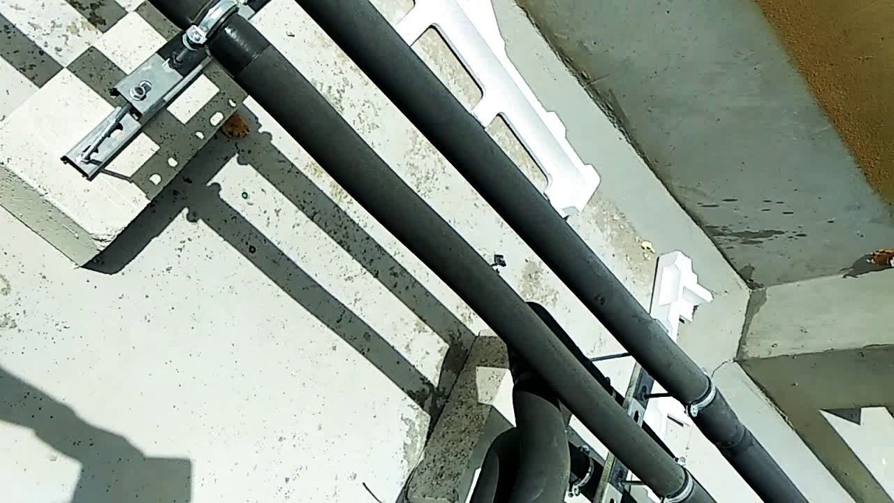 Outdoor Copper Piping Installation - Air Conditioning - YouTube