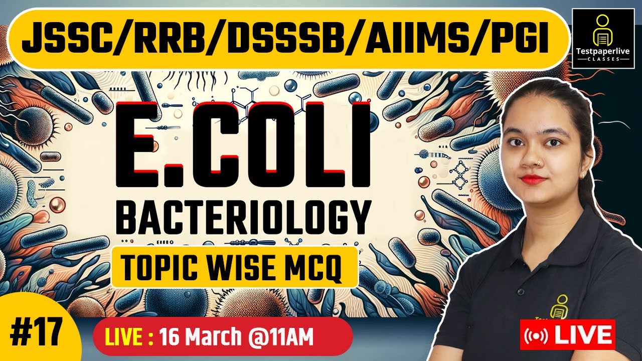 E.coli MCQ | bacteriology MCQ | Topic wise MCQ | lab Technician DMLT ...