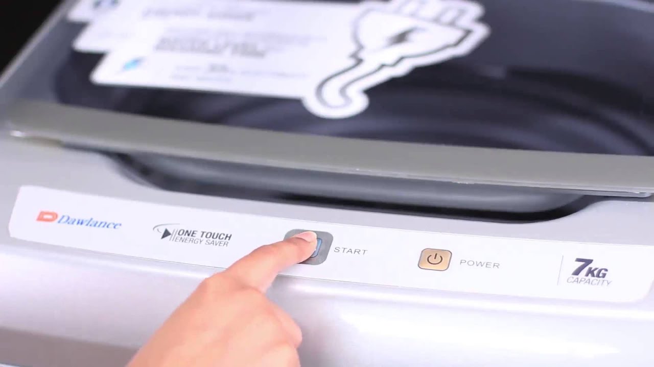 Dawlance One Touch Washing Machine - YouTube