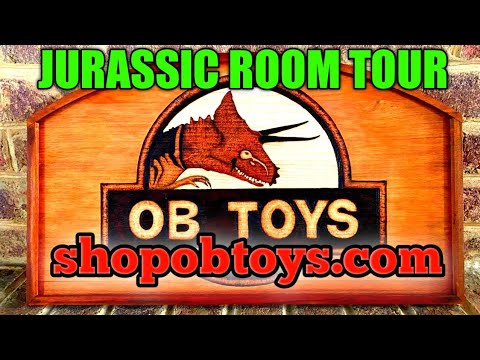 CUSTOM OB TOYS EPIC JURASSIC ROOM TOUR 2021 & shopobtoys.com WEBSITE ...