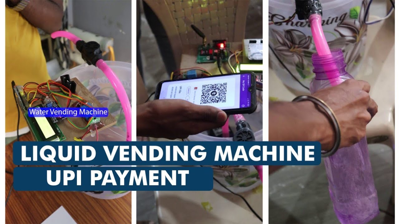 liquid vending machine UPI payment method - YouTube