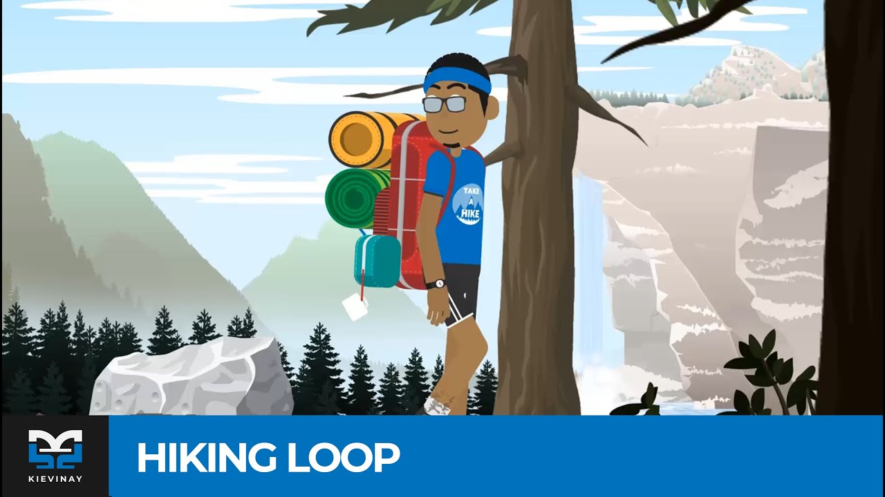 Hiking Animation Loop - YouTube