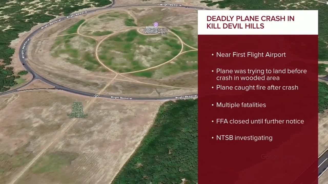 Multiple fatalities in plane crash at Wright Brothers Memorial airport ...
