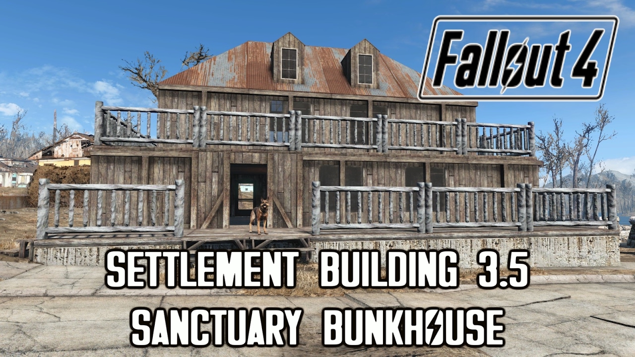 Sanctuary Bunkhouse - Fallout 4 Settlement Building - S1E3.5 - YouTube
