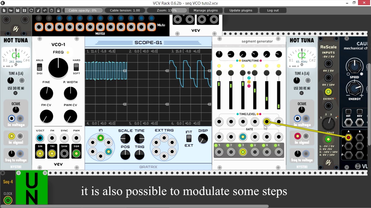 Sequencer as VCO (using VCV Rack) - YouTube