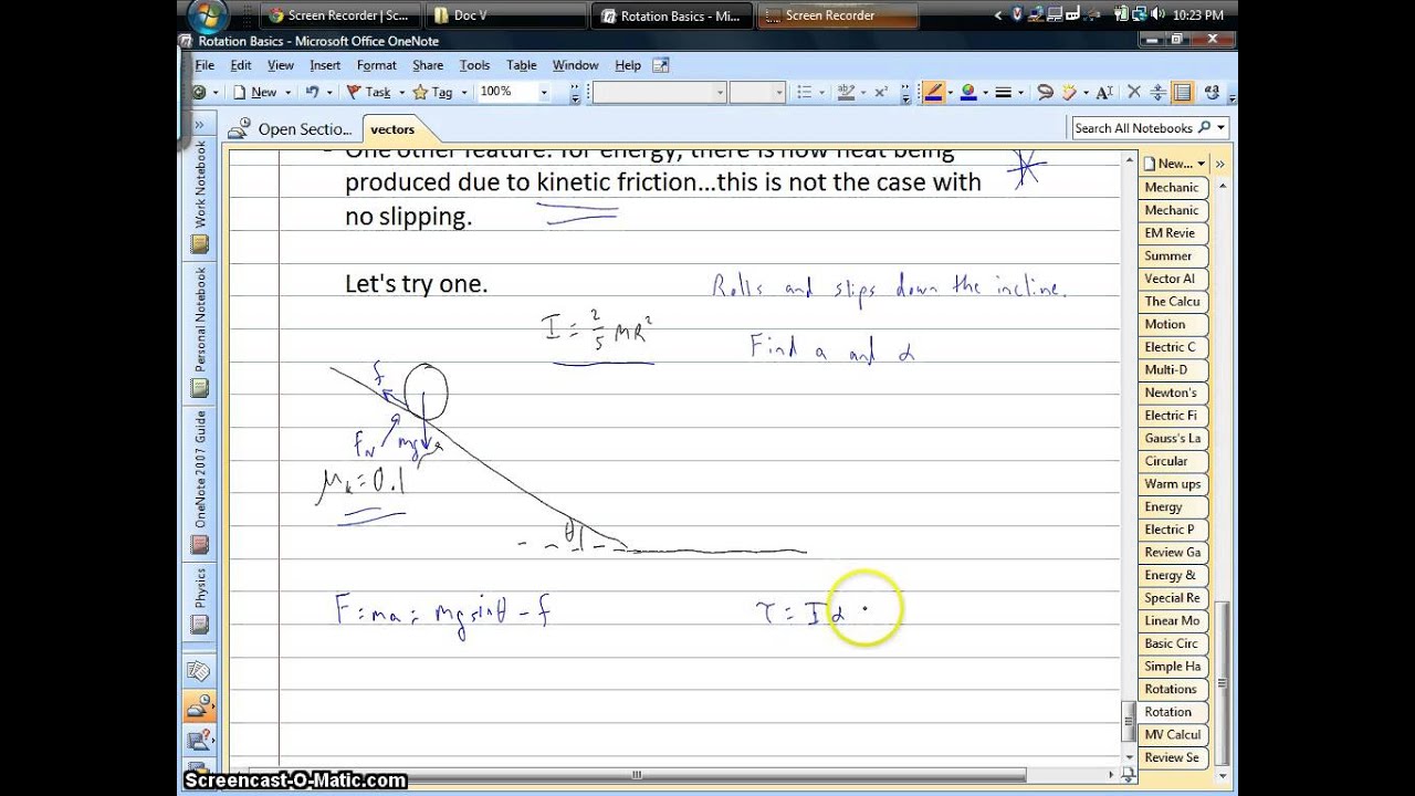 How to do Rolling AND Slipping Problems in Mechanics - YouTube