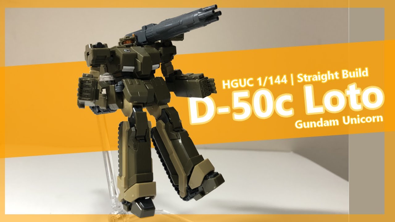 D-50c Loto - Straight Build | HGUC: Gundam Unicorn - YouTube