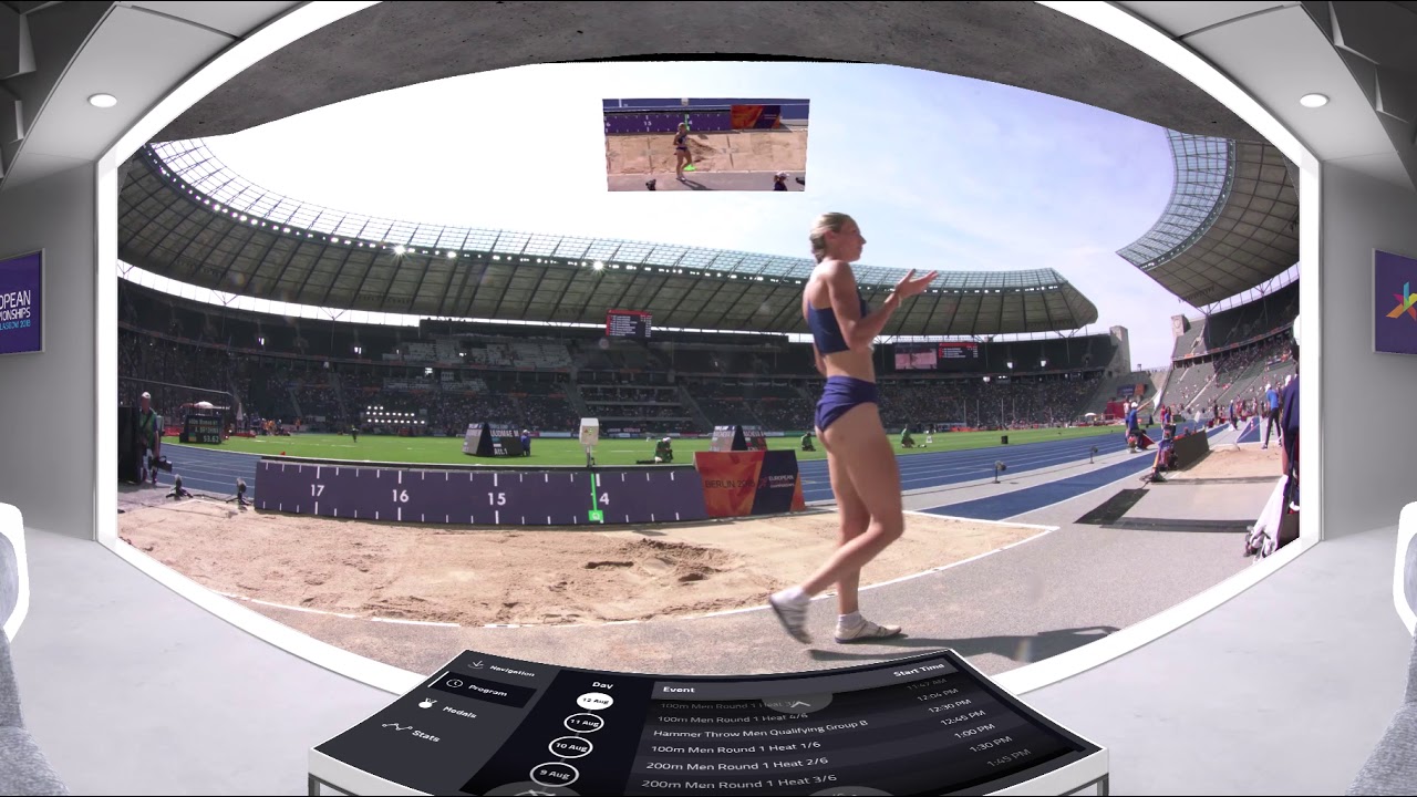 Sport in 360 degrees - the European Championships 2018 Virtual Lounge ...