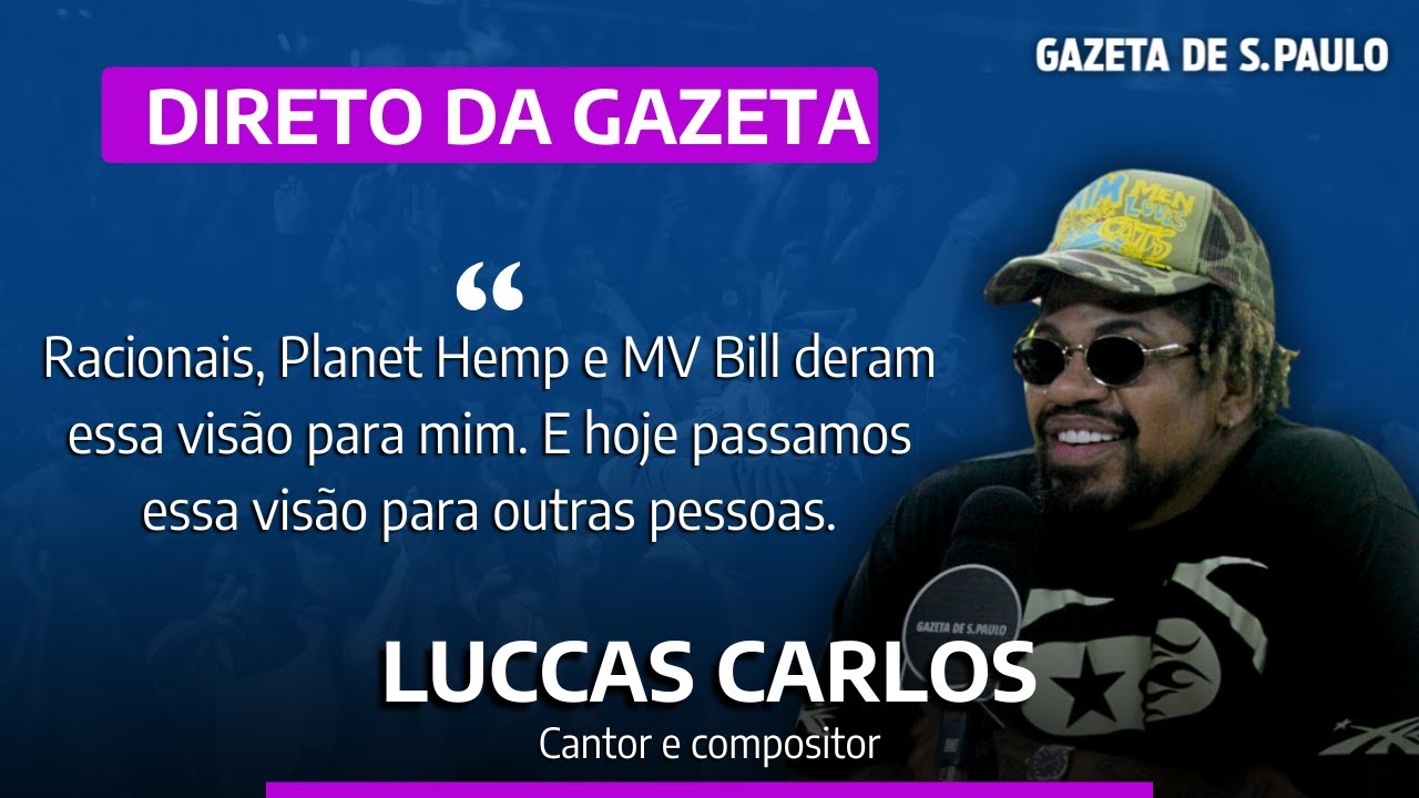 Luccas Carlos - Cantor e compositor | Direto da Gazeta - YouTube