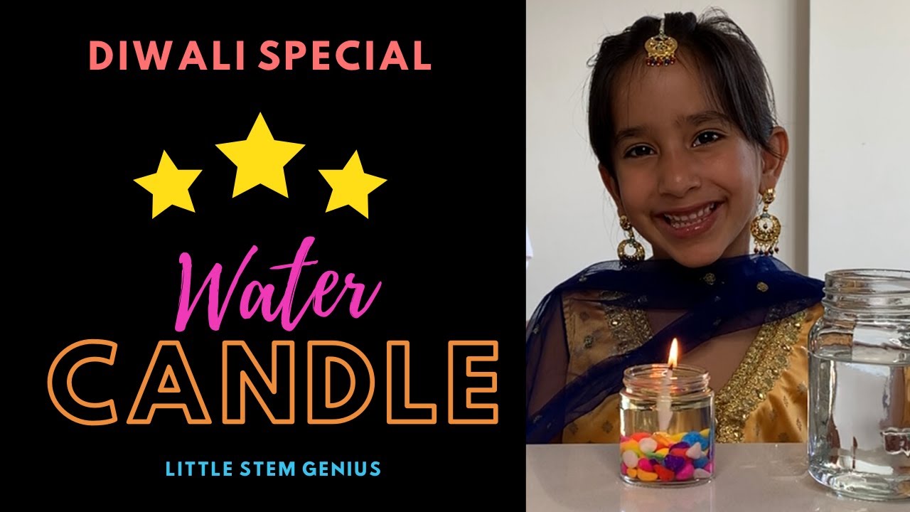 DIY Water candles | Diwali Special | Easy Science Experiment for Kids ...