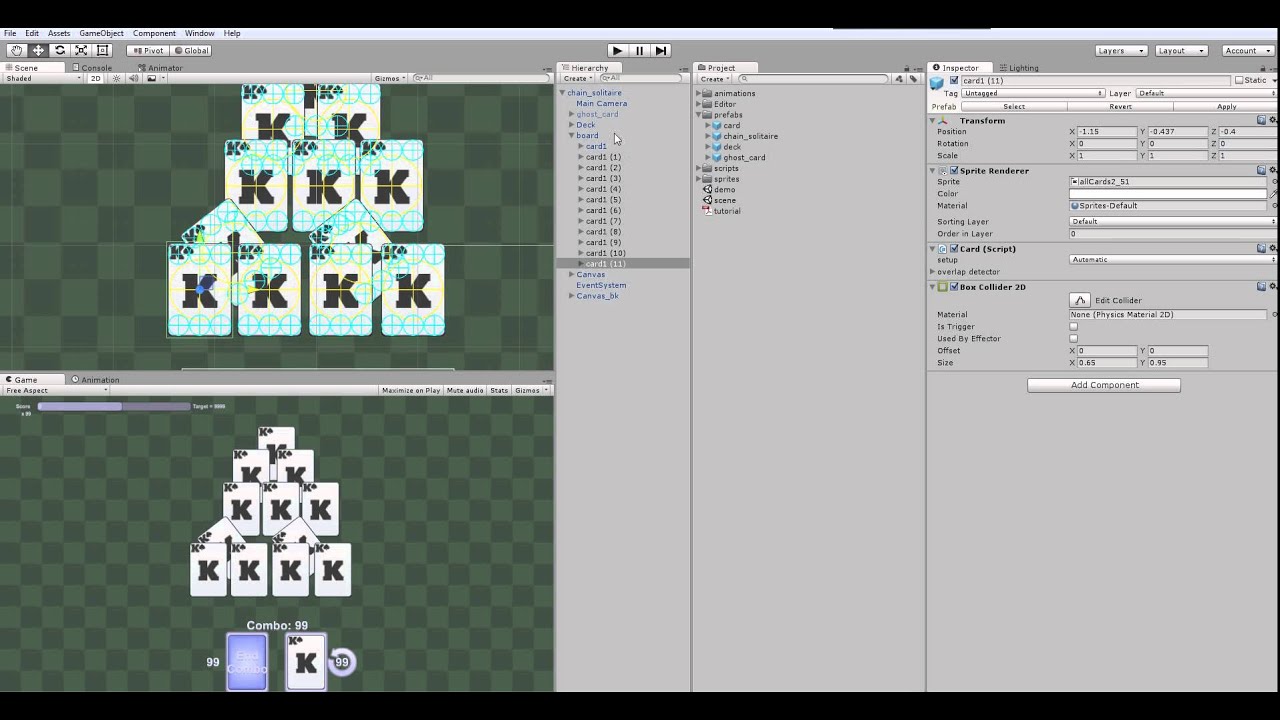 Chain solitaire - YouTube