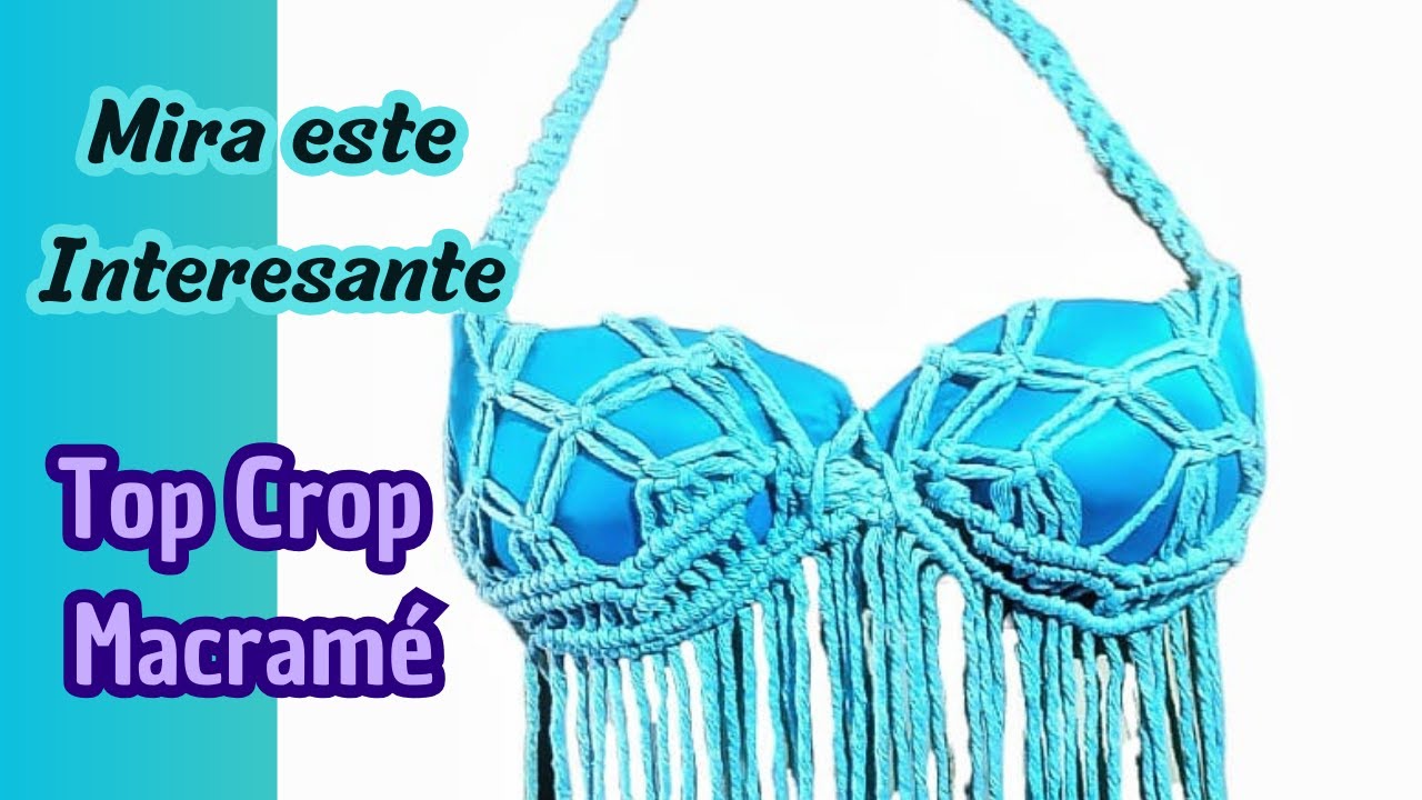 Top Crop en MACRAMÉ - YouTube