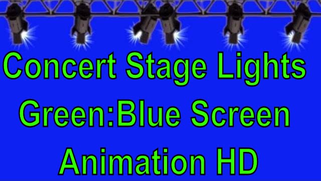 Concert Stage Lights Green:Blue Screen Animation HD - YouTube