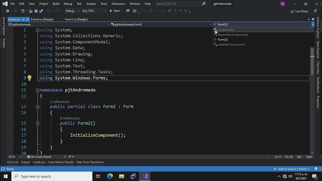 Ventana Código en Visual Studio 2019 - YouTube