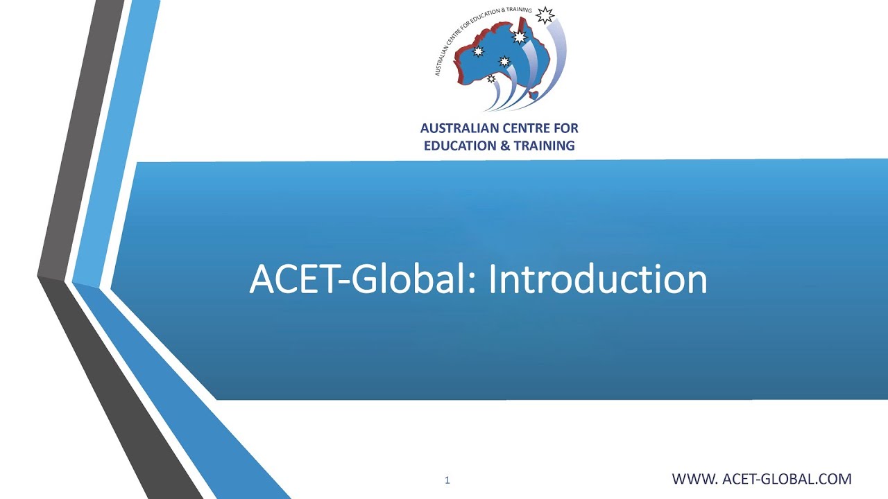 ACET-Global: Introduction - YouTube