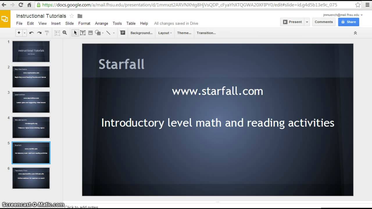 Instructional Tutorial-Starfall - YouTube