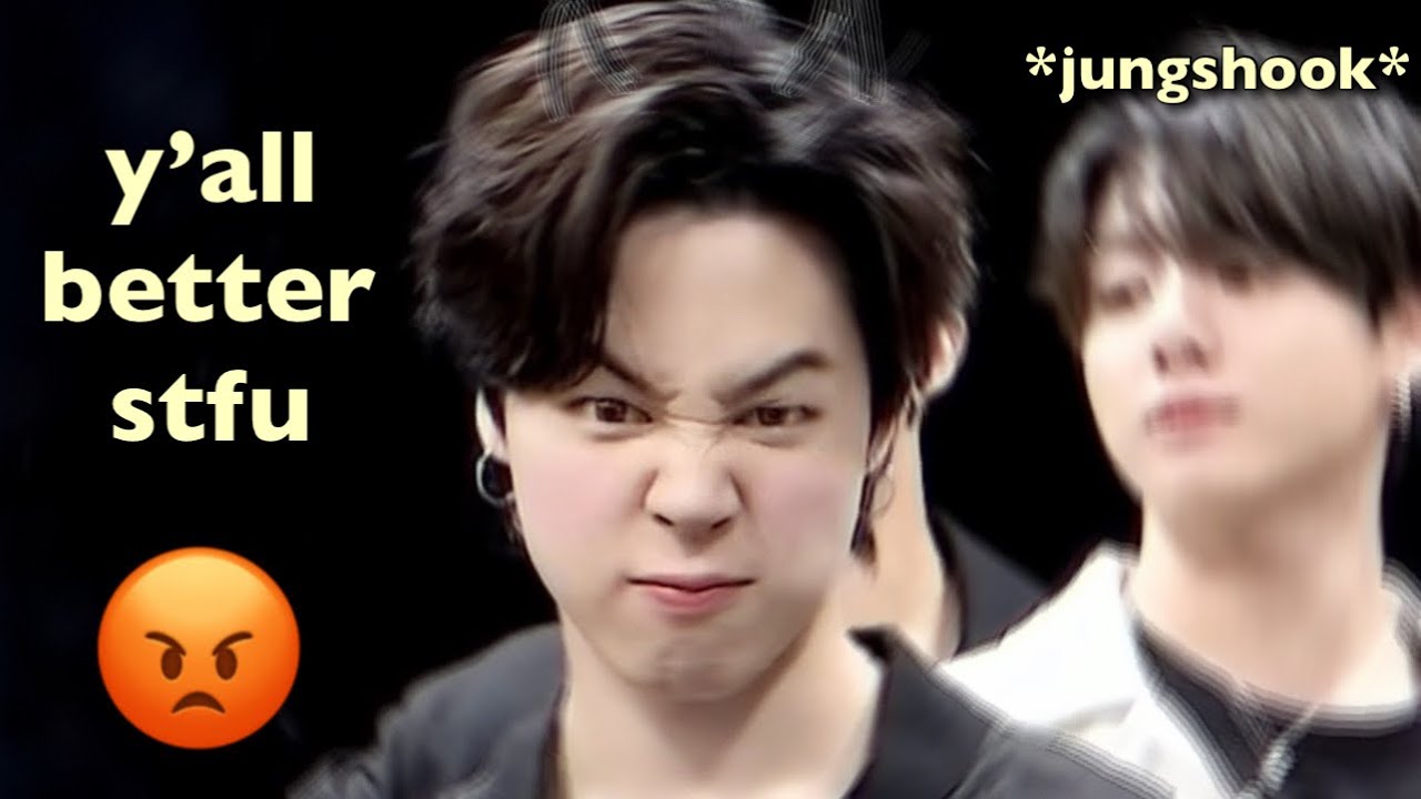 jimin getting angry because he wants to jim out - YouTube