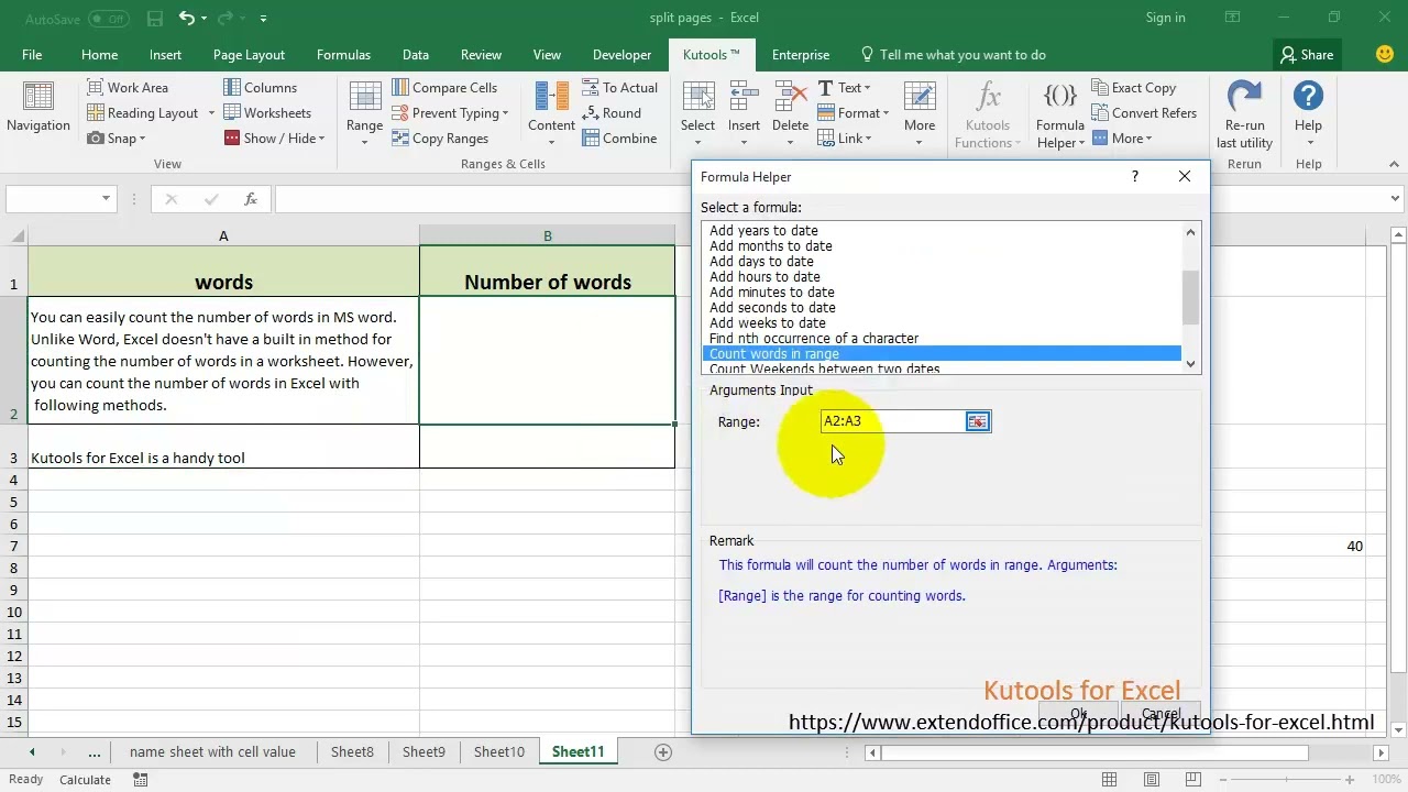 How To Count The Number Of Words In A Cell Or A Range Of Cells In Excel How To Count The Number Of Words In A Cell Or A Range Of Cells In Excel
