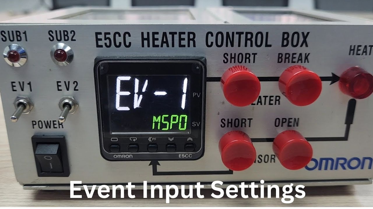 E5CC OMRON How to Setting Event Input Function EV-1and EV-2 Temperature Controller #omron #e5cc ...